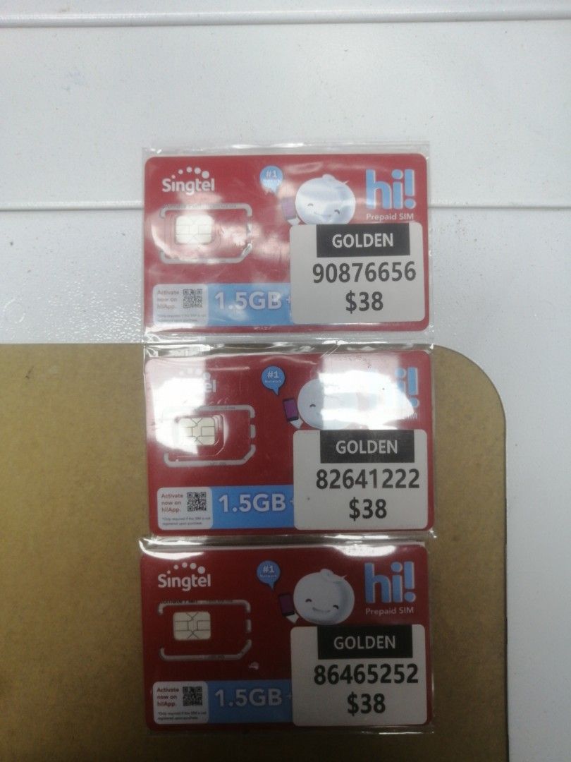 Sold Out Singtel Prepaid card Golden Number, Mobile Phones & Gadgets ...