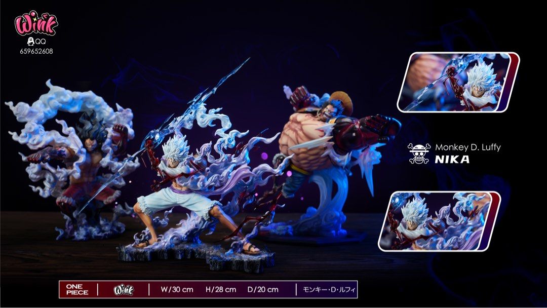 Nika Sun God Luffy GK Figure Wink Studio One Piece, Hobbies & Toys ...