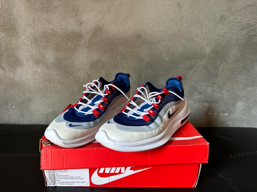 Nike Air Max Axis Blue White, Fesyen Pria, Sepatu , Sneakers di Carousell
