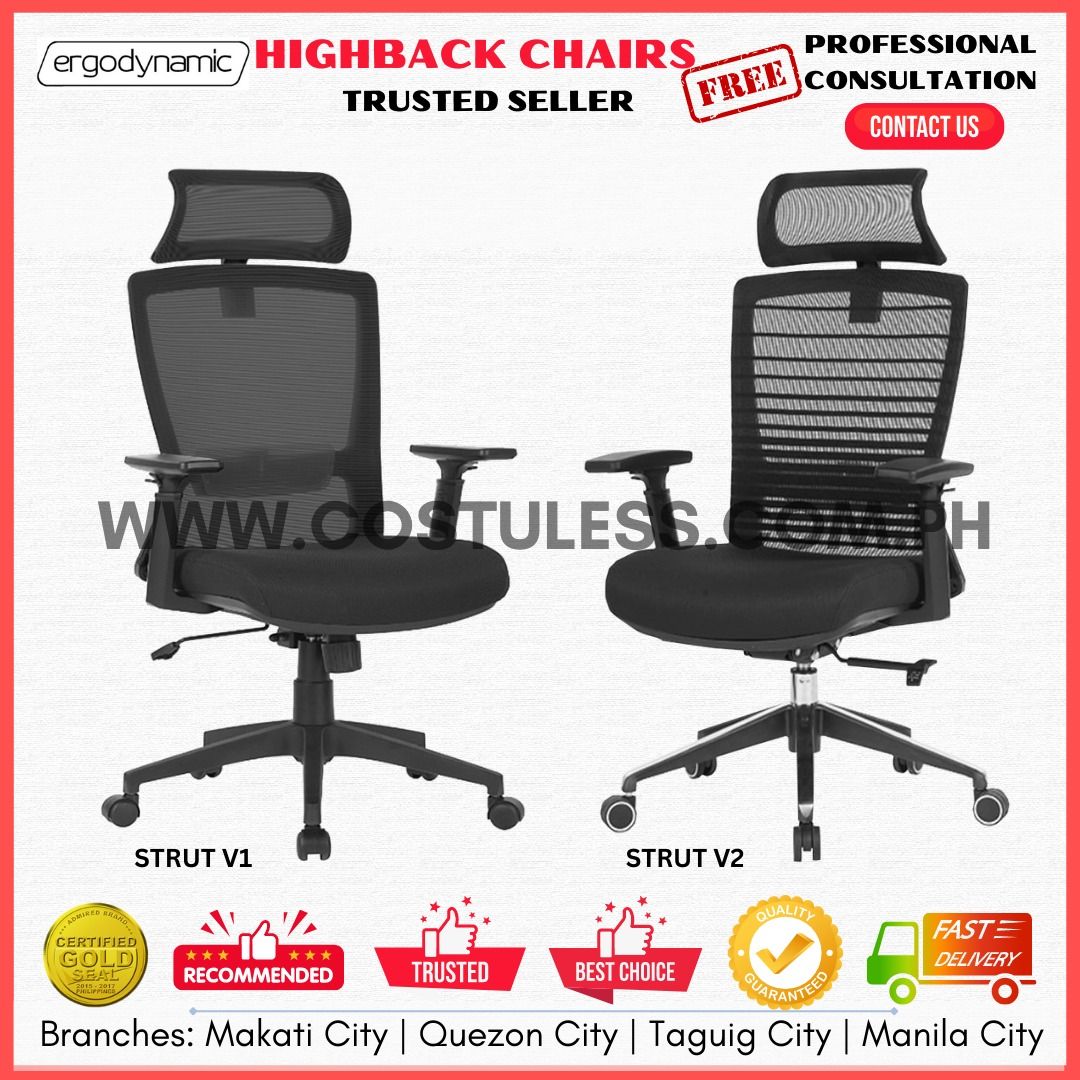 Office Highback Mesh Chair, Ergodynamic Mesh Chair, Computer Chair ...