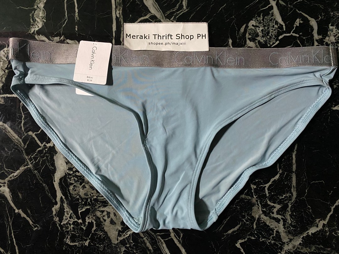 [ONHAND] CK Calvin Klein Logo Micro Bikini Bottom - Medium, Women's ...