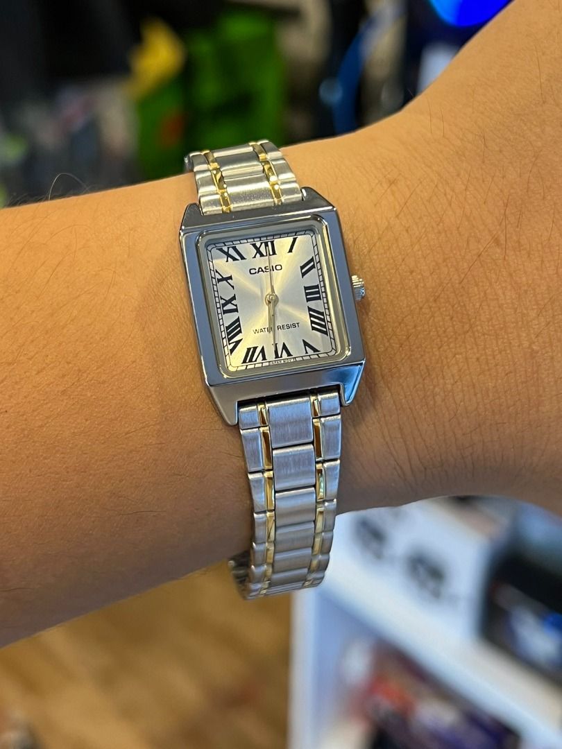 ORIGINAL CASIO Analog Two-toned Ladies Watch LTP-V007SG-9B / Legit ...