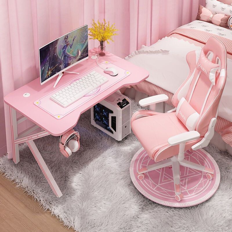 Pink Gaming Table Furniture Home Living Furniture Tables Sets on Carousell