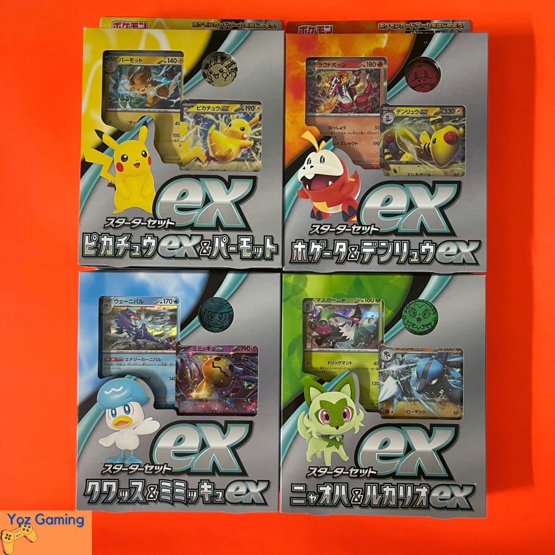 Pokemon Japanese TCG Scarlet & Violet ex Starter Deck (Pikachu, Mimikyu ...