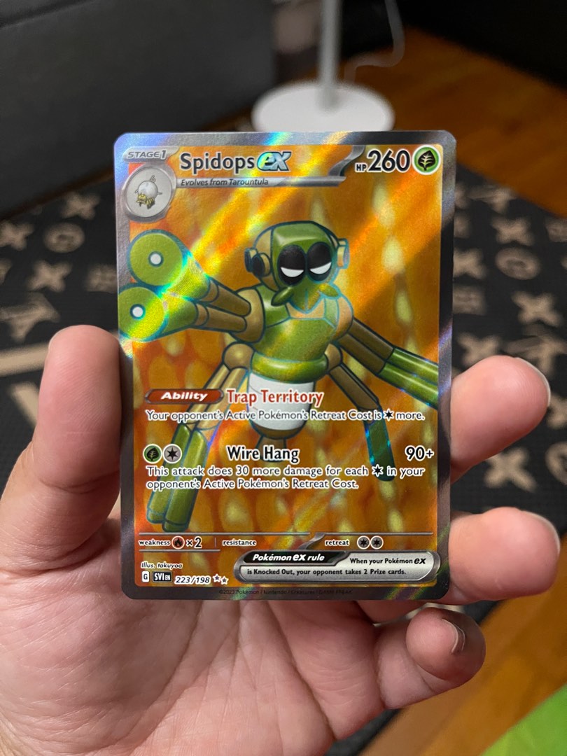 Pokemon Scarlet Violet Spidops, Hobbies & Toys, Toys & Games on Carousell