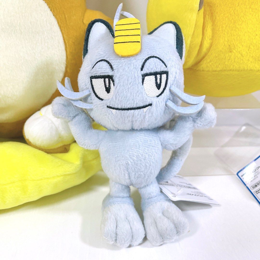 Pokemon Soft Toy Plushie - Alolan Raichu Hugging Pose and Meowth ...