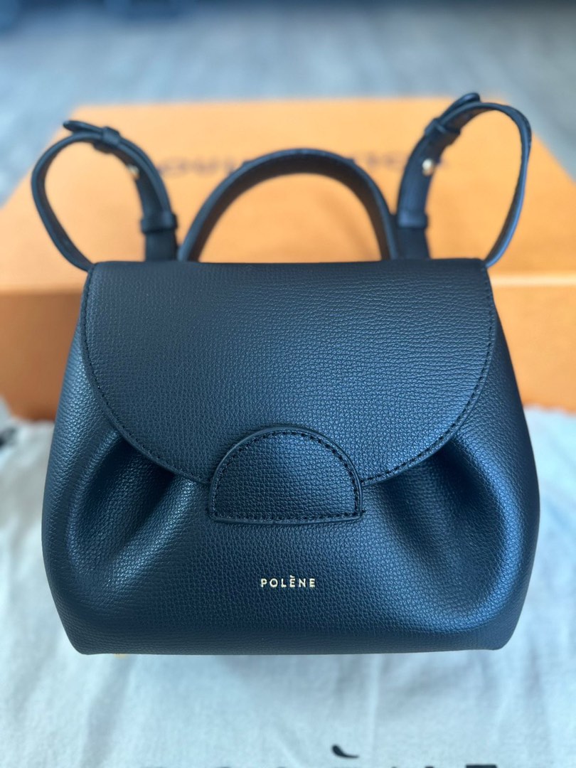 Polene Numero Uno Nano Black Texture, Barang Mewah, Tas & Dompet di ...