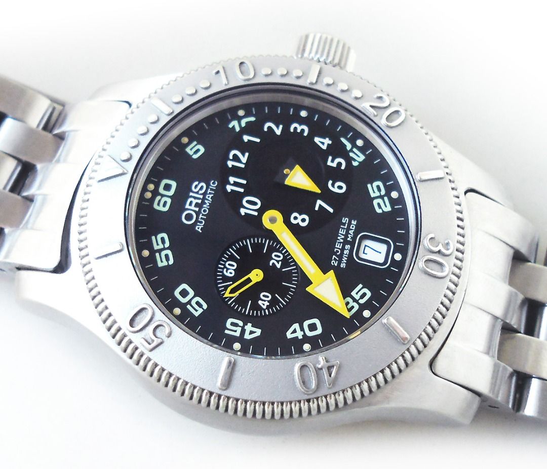 Rare ORIS 7502 Big Crown DIVERS REGULATOR Watch with Broad Arrow Hands ...