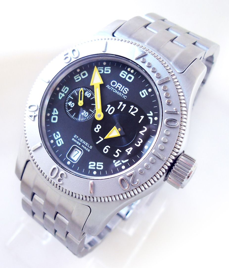 Rare ORIS 7502 Big Crown DIVERS REGULATOR Watch with Broad Arrow Hands ...