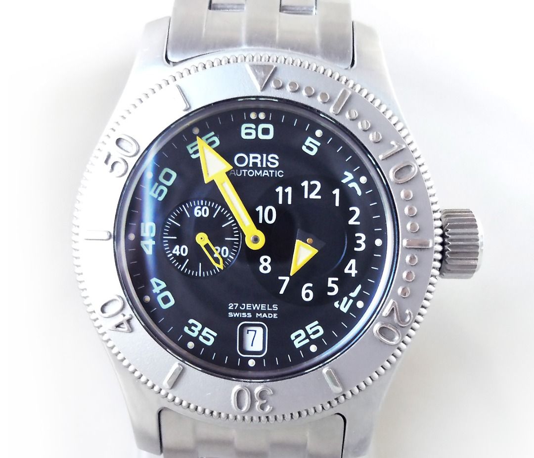 Rare ORIS 7502 Big Crown DIVERS REGULATOR Watch with Broad Arrow Hands ...