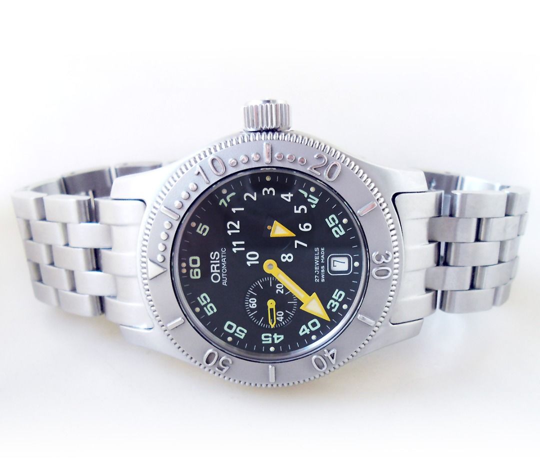 Rare ORIS 7502 Big Crown DIVERS REGULATOR Watch with Broad Arrow Hands ...