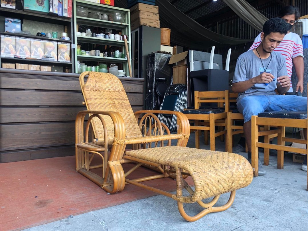 rattan relaxing chair Japan surplus on Carousell
