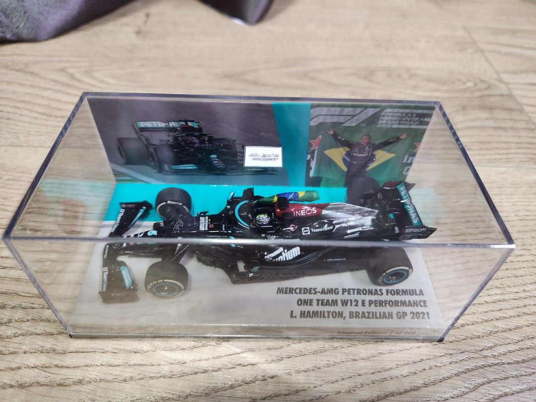 (Ready Stock) Lewis Hamilton 2021 Brazil GP Winner 1:43, Hobbies & Toys ...