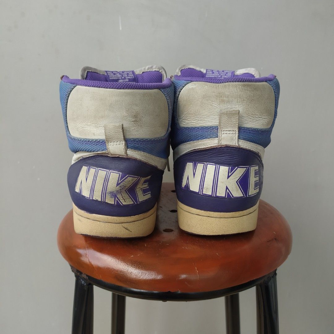 Sepatu Nike Terminator High Vintage 2008 Purple White Sneakers not Dunk ...