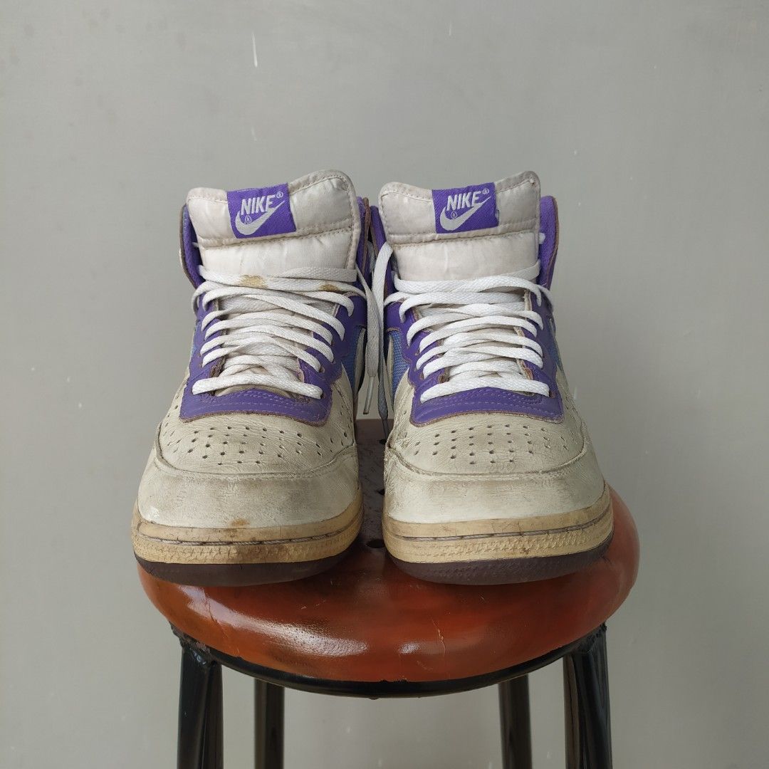 Sepatu Nike Terminator High Vintage 2008 Purple White Sneakers not Dunk ...