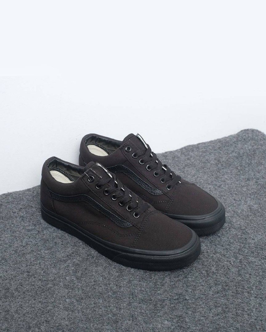Sepatu Vans Oldskool old skool Triple Black Original 100% BNIB, Fesyen ...