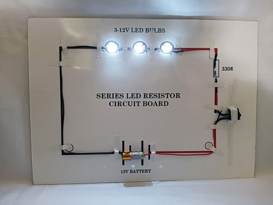 SERIES CIRCUIT BOARD with 330R RESISTOR, BEST FOR EXPERIMENT SCIENCE ...