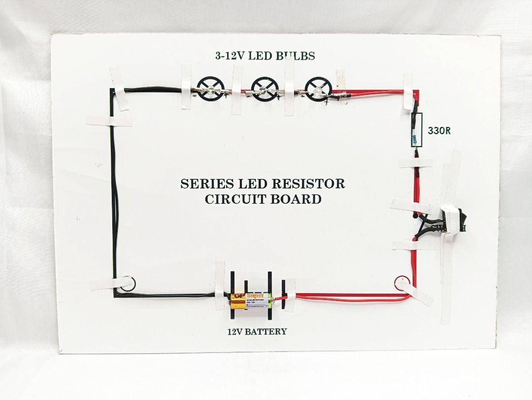 SERIES CIRCUIT BOARD with 330R RESISTOR, BEST FOR EXPERIMENT SCIENCE ...