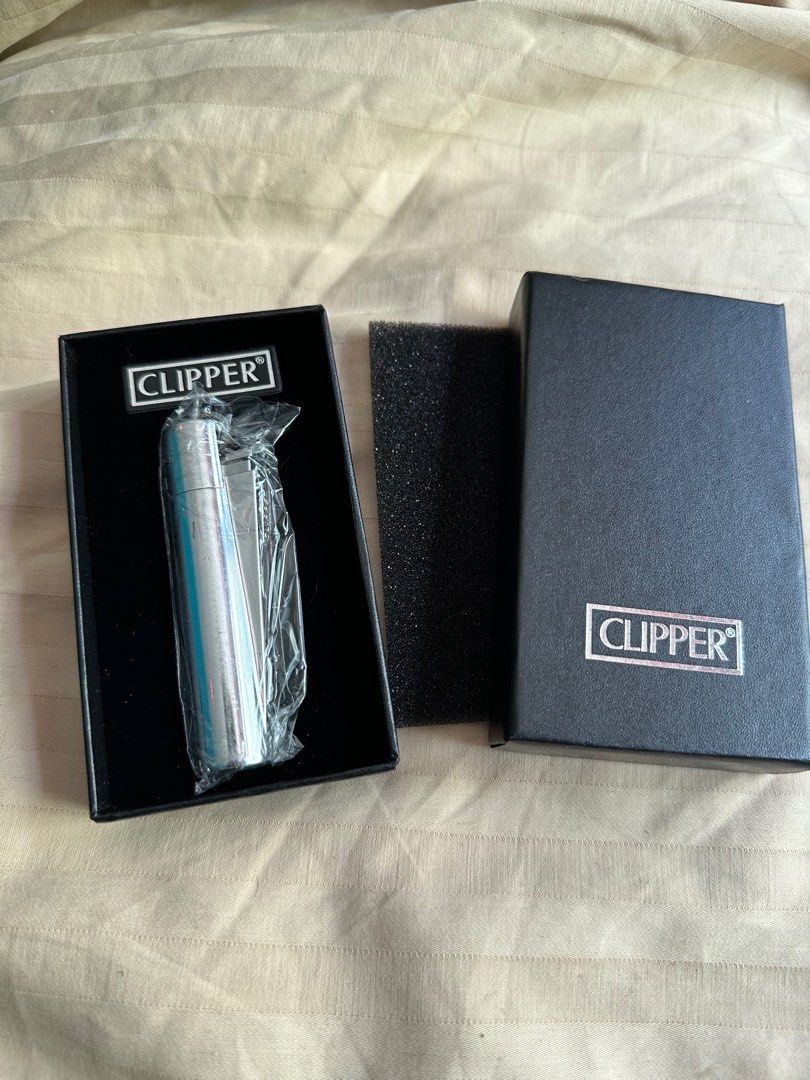 Silver Metal Clipper Lighter, with Packaging, Hobbies & Toys ...