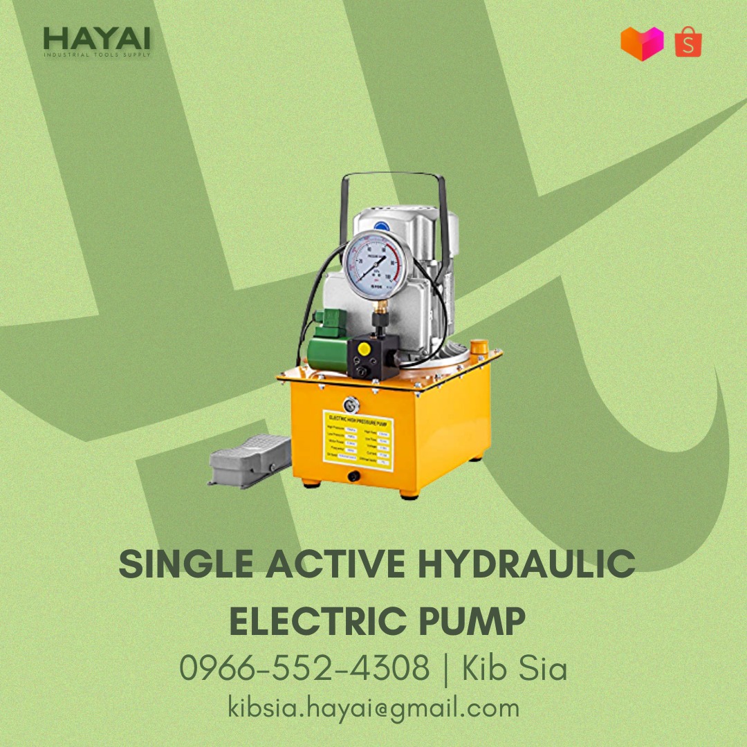 Single Active Hydraulic Electric Pump (ZCB-700A) on Carousell