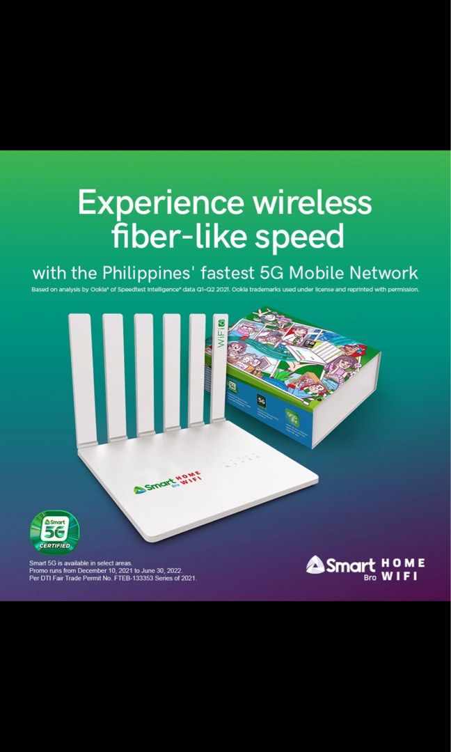 Smart Bro Home Wifi 5G- Greenpacket D5H, Computers & Tech, Office ...