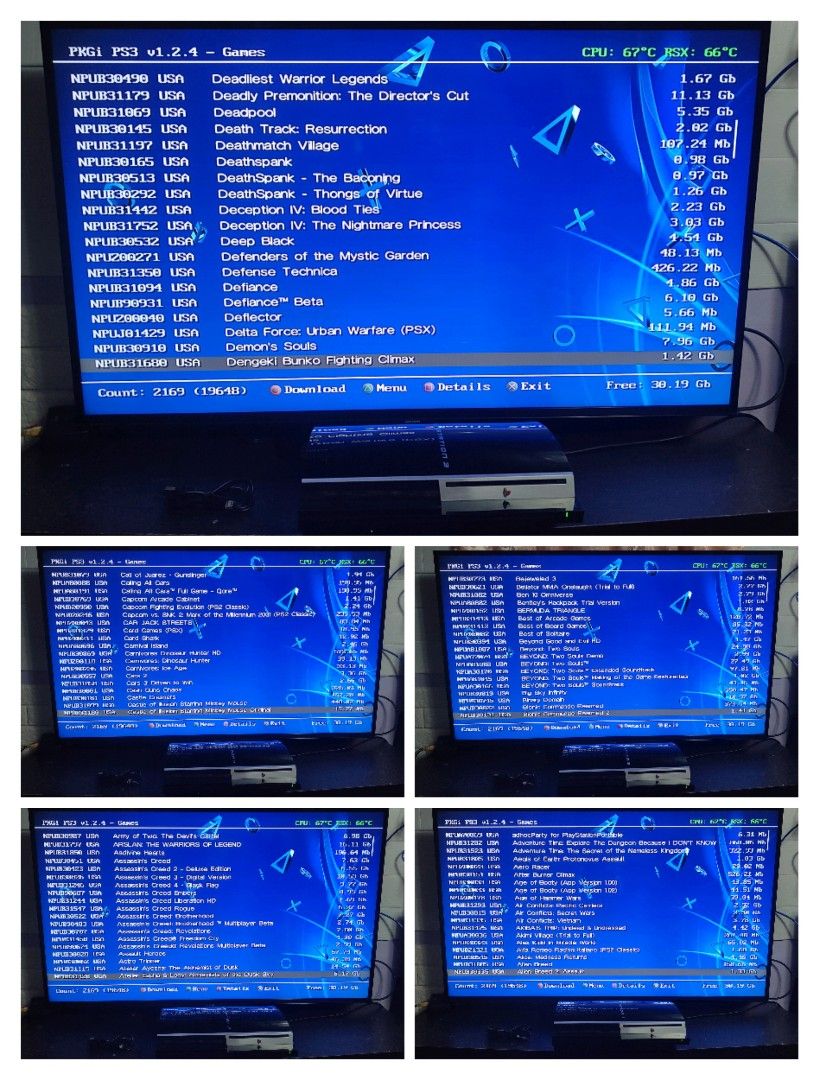 Sony PlayStation 3 Fat 500GB CFW Full of PS3 & Retro Games Bundle on ...