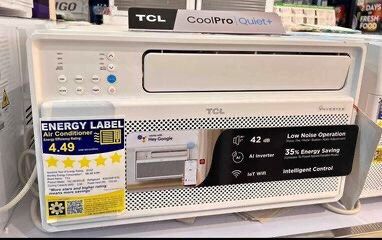 TCL 1HP Window Type Inverter, TV & Home Appliances, Air Conditioning ...