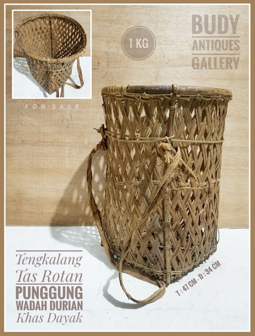 Tengkalang Tas Punggung Wadah Durian Suku Dayak on Carousell
