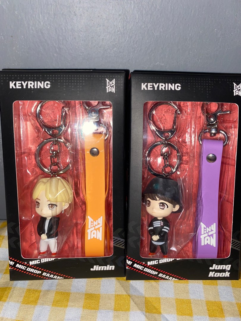 TINYTAN MIC DROP KEYRING - JIMIN JUNGKOOK SET, Hobbies & Toys, Memorabilia & Collectibles, K ...