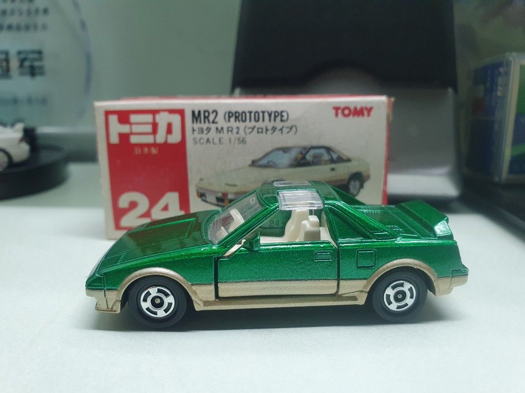 Tomica Red Tomy #24 Toyota MR2 (green with gold base), Hobbies & Toys ...