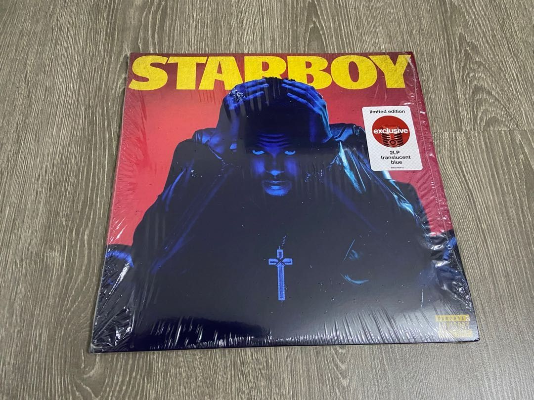 [TRANSLUCENT BLUE/RED] STARBOY VINYL RECORD | WEEKND VINYL RECORD ...