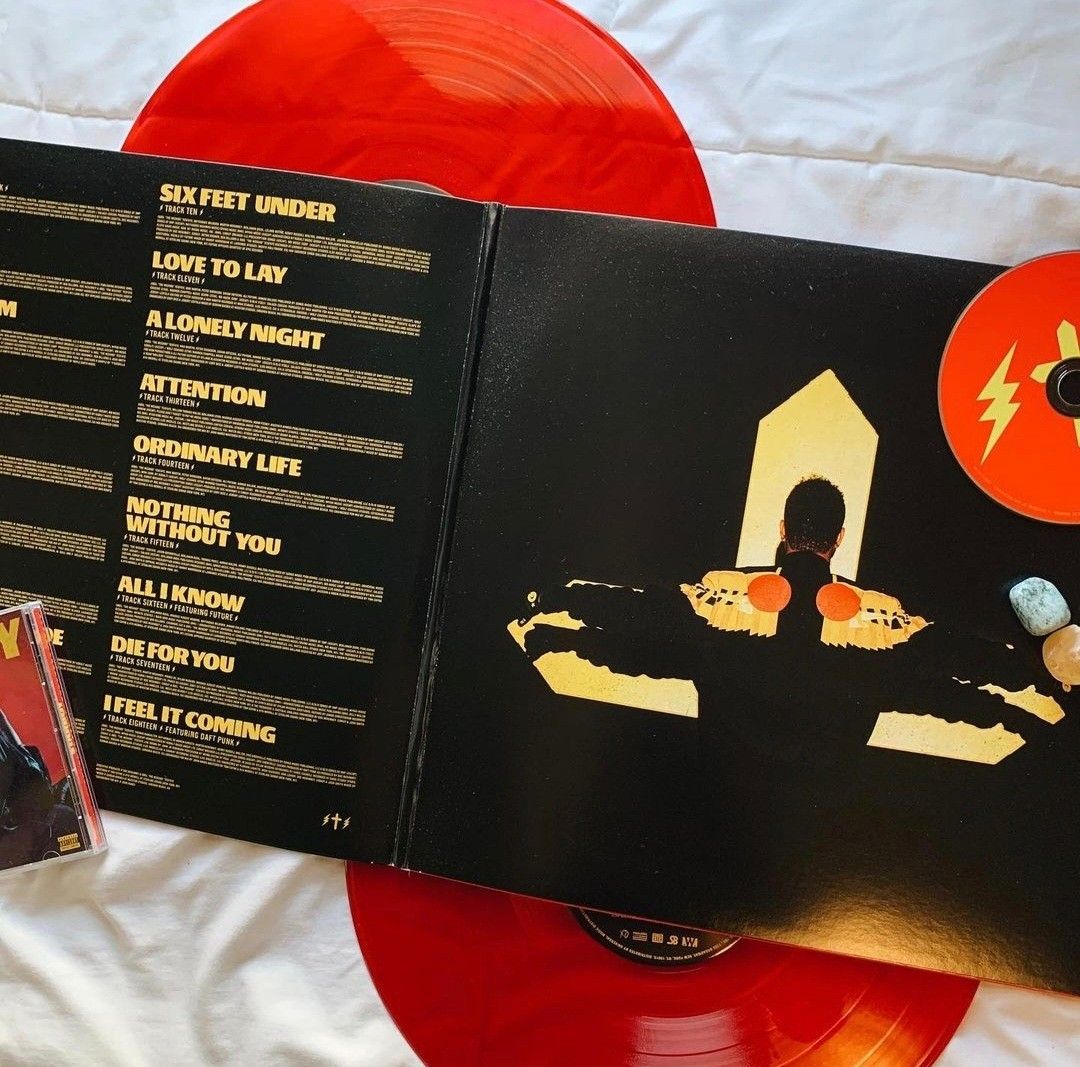 [TRANSLUCENT BLUE/RED] STARBOY VINYL RECORD | WEEKND VINYL RECORD ...