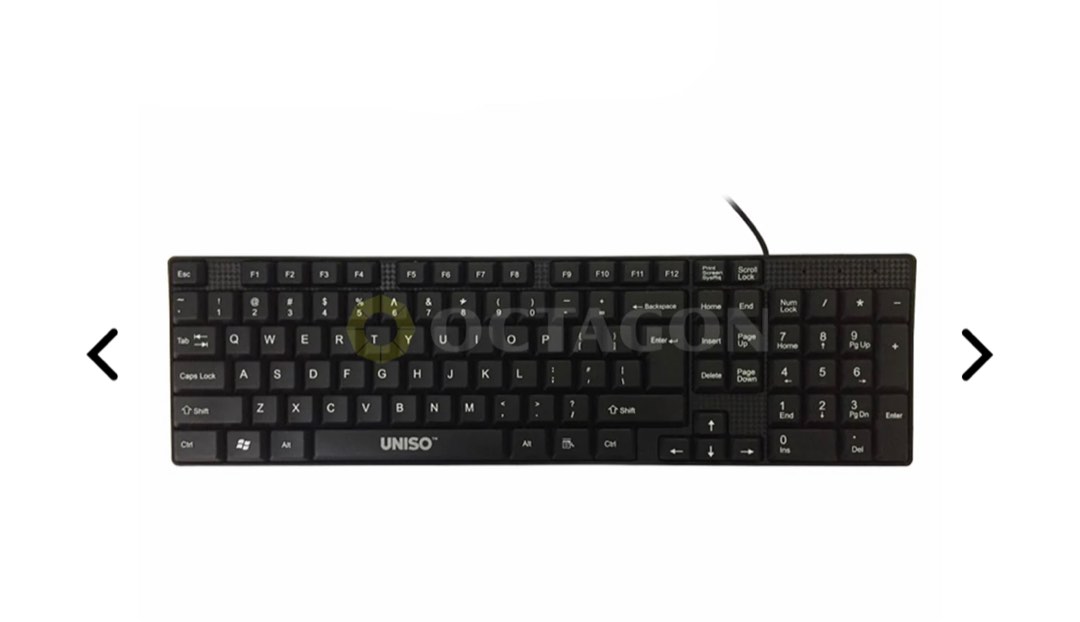 UNISO Slim Wired Keyboard on Carousell