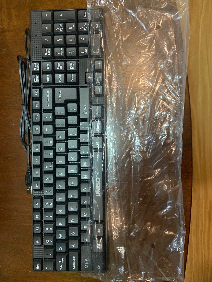 UNISO Slim Wired Keyboard on Carousell