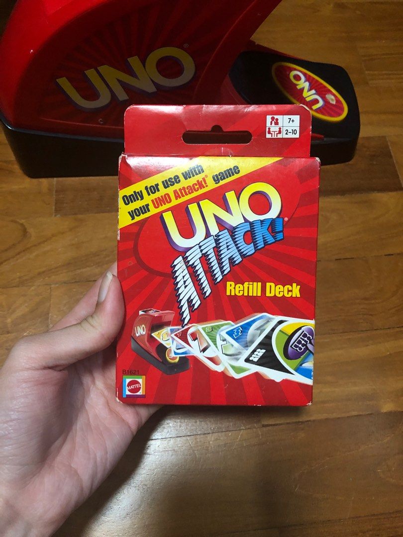 UNO Attack (with refill deck), Hobbies & Toys, Toys & Games on Carousell