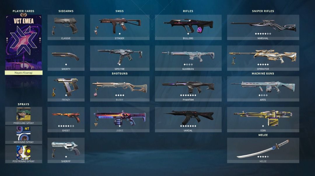 Valorant ( Oni Katana | Prime Karambit | VCT LOCK KNIFE ) Plat Account ...