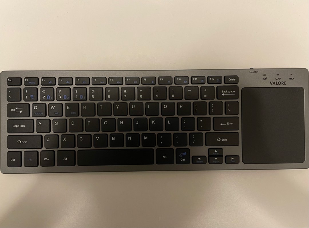 Valore wireless keyboard with touchpad, Computers & Tech, Parts & Accessories, Computer Keyboard ...