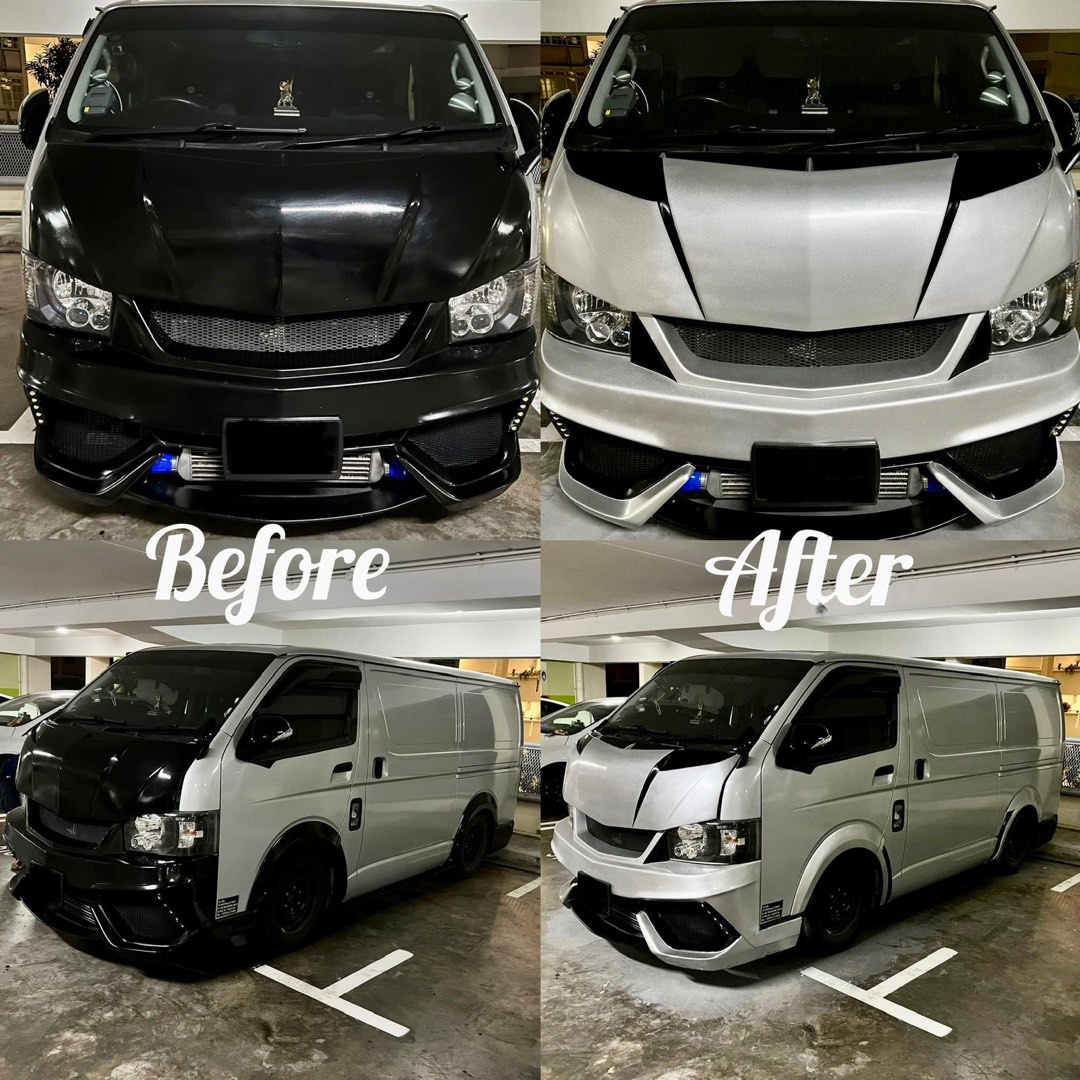 Van / car / Hiace / nv350 / nv200 body kit spray paint on mobile, Car ...