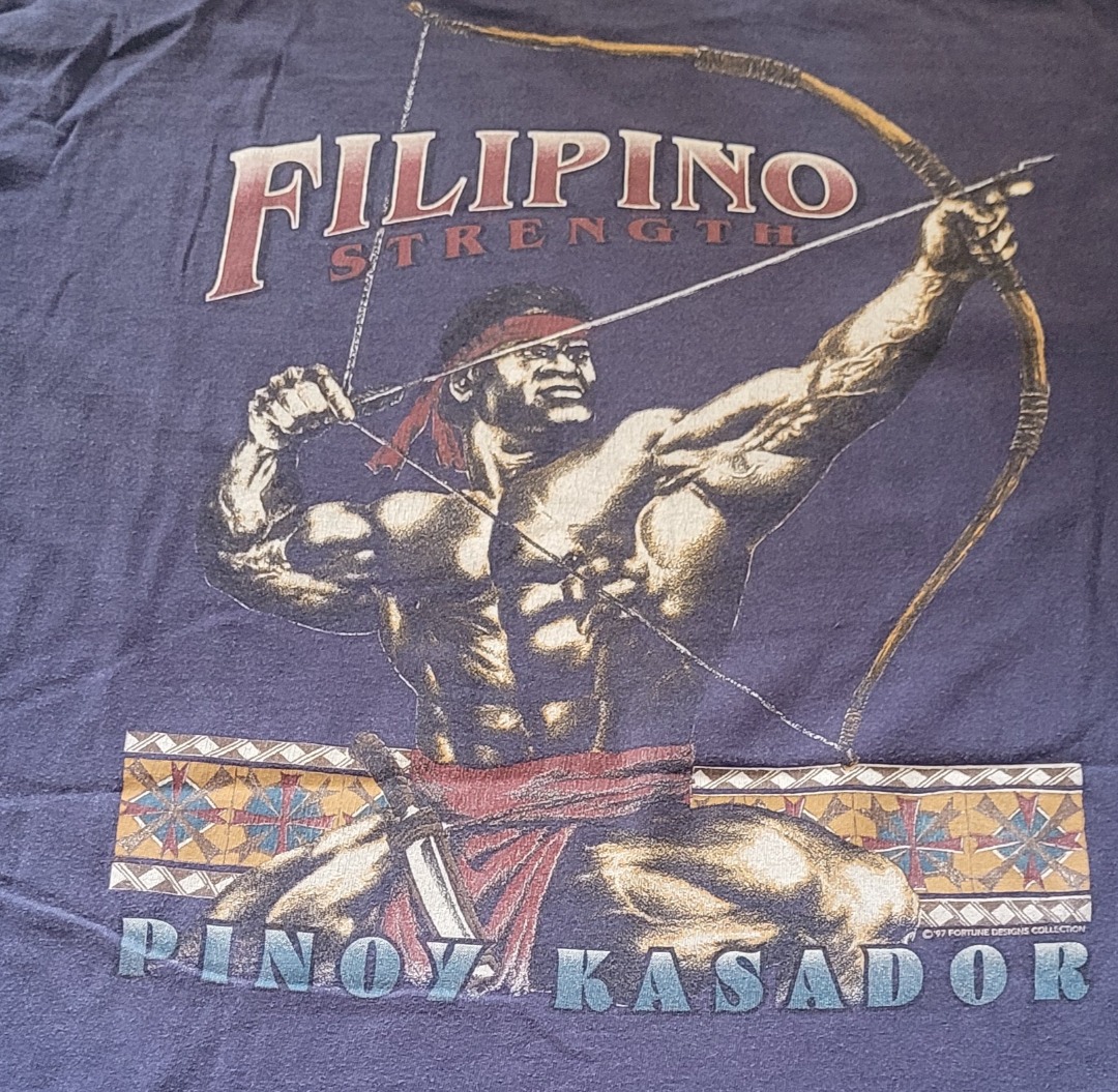 Vintage 1997 Filipino strength "Pinoy Kasador" Tee, Men's Fashion, Tops ...