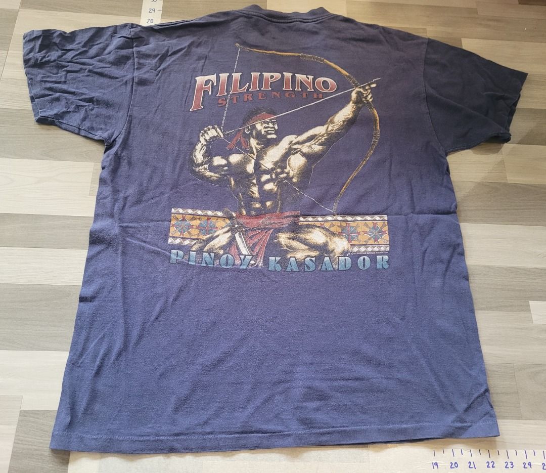 Vintage 1997 Filipino strength "Pinoy Kasador" Tee, Men's Fashion, Tops ...