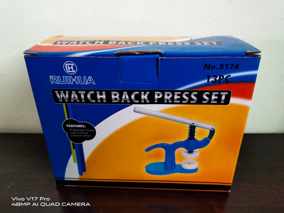 Watch Back Press Set, Men's Fashion, Watches & Accessories, Accessory ...