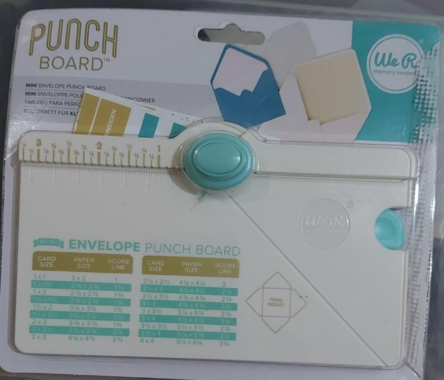 We R Memory Keepers Board Punch Board & Punch-Mini Envelope (2 Piece), 18.8 x 3 x 15 cm on Carousell