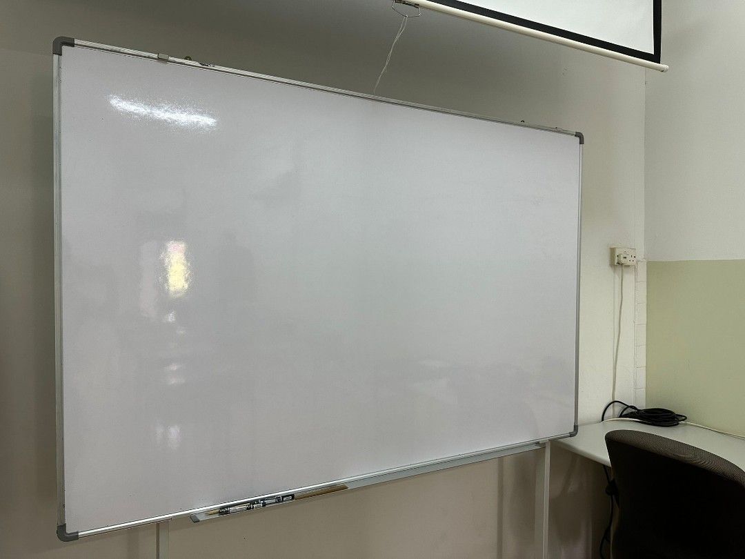LARGE 180x120cm Projector Magnetic Whiteboard Standing White Board w ...