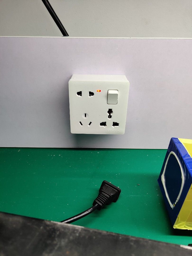 Workbench Table Light Tube Included Power Sockets Solid Steel Lights On ...