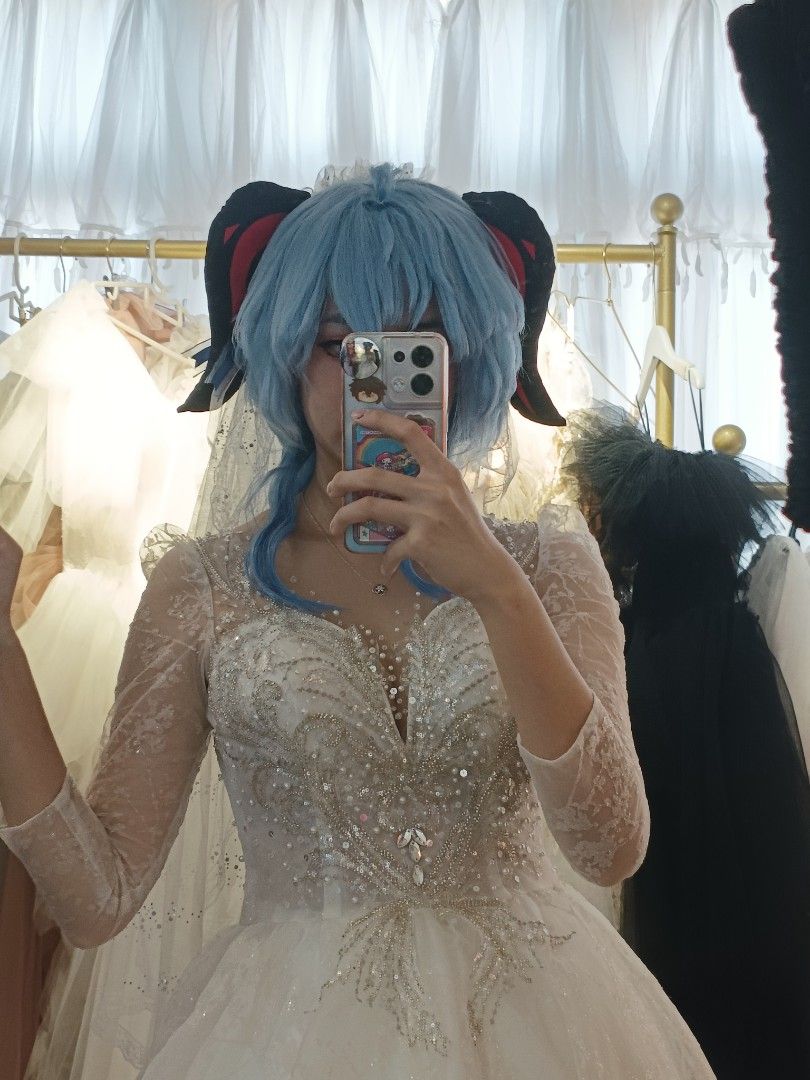 (WTS) Ganyu Uwowo Bride Cosplay Eula Raiden Yae Lumine, Hobbies & Toys ...