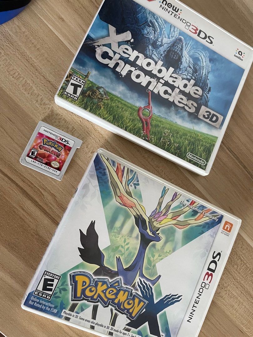 Xenoblade + Pokemon 3DS Games Bundle, Video Gaming, Video Games ...