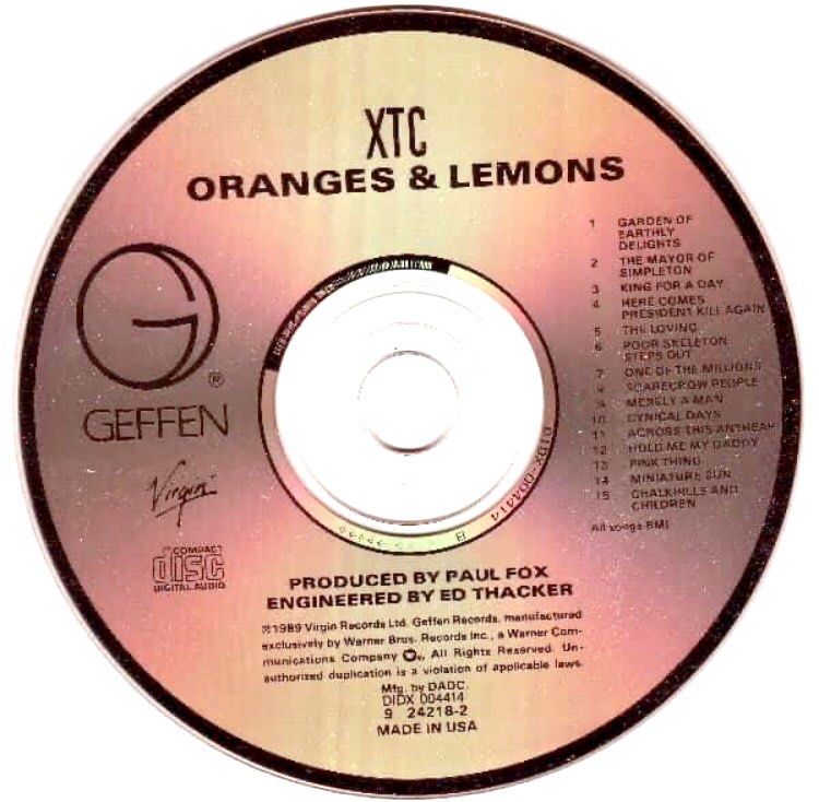 XTC - LEMONS AND ORANGES CD NEW WAVE on Carousell