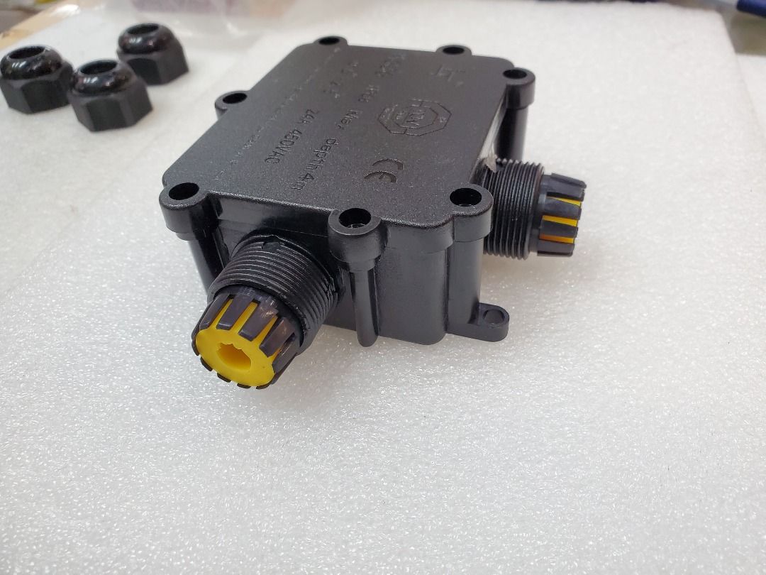 YS Junction Box Outdoor Waterproof IP68 3-Way Line M25 Cable Coupler ...