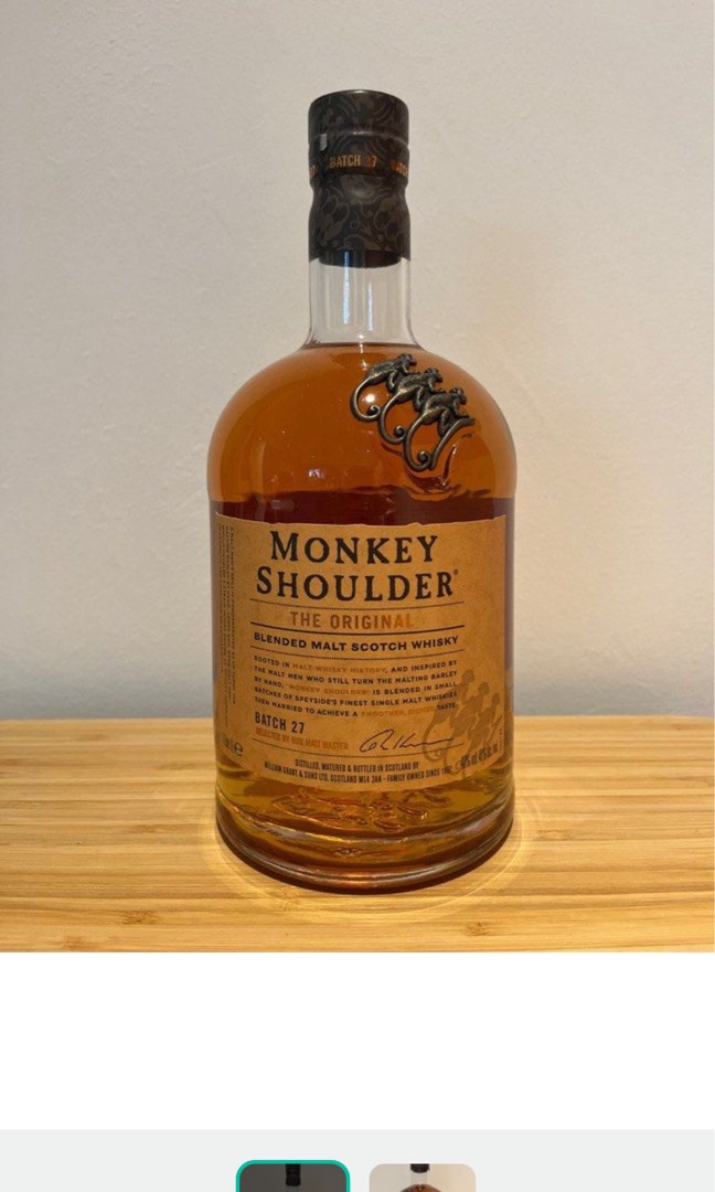 1L Monkey Shoulder blended scotch , Food & Drinks, Alcoholic Beverages ...