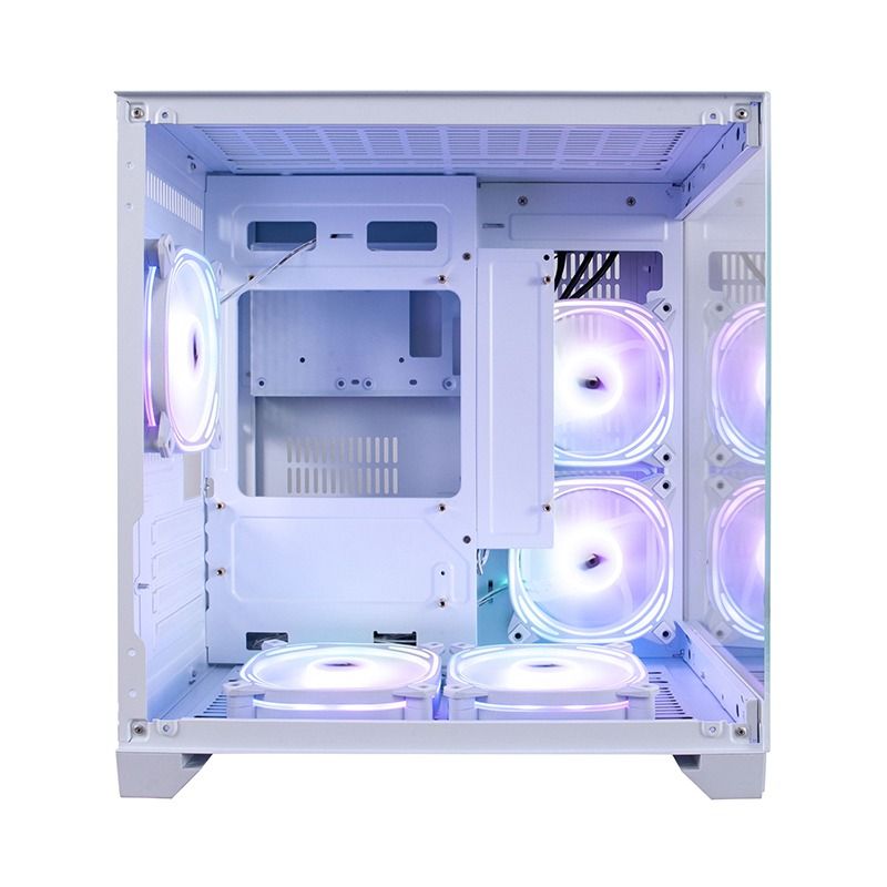 1ST PLAYER MV5-T MEGAVIEW TRANSPARENT COMPUTER CASE WHITE, Computers ...